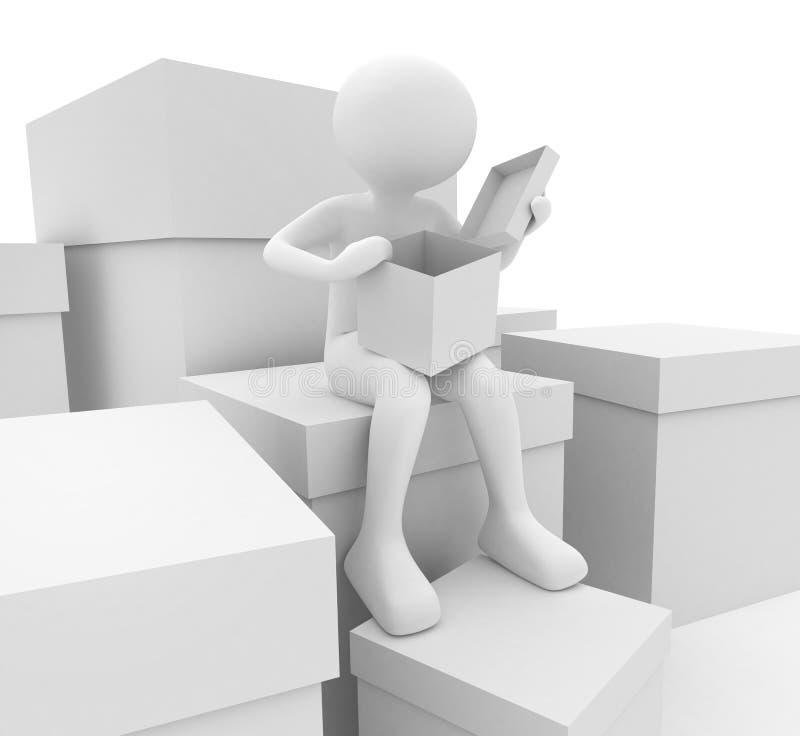 Job, Person, Boxes, Production, Worker Icon. Element of Manufacturing ...