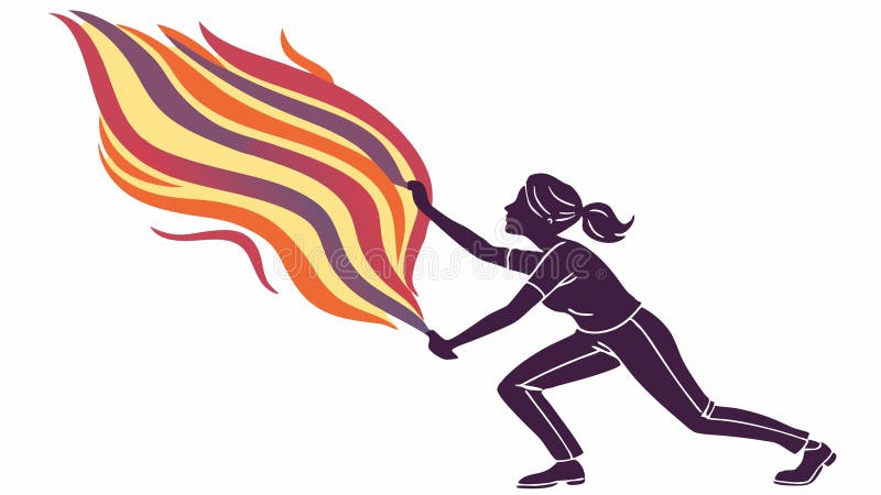 Person Breaking through Rainbow Barrier, Overcoming Obstacles, Vector ...