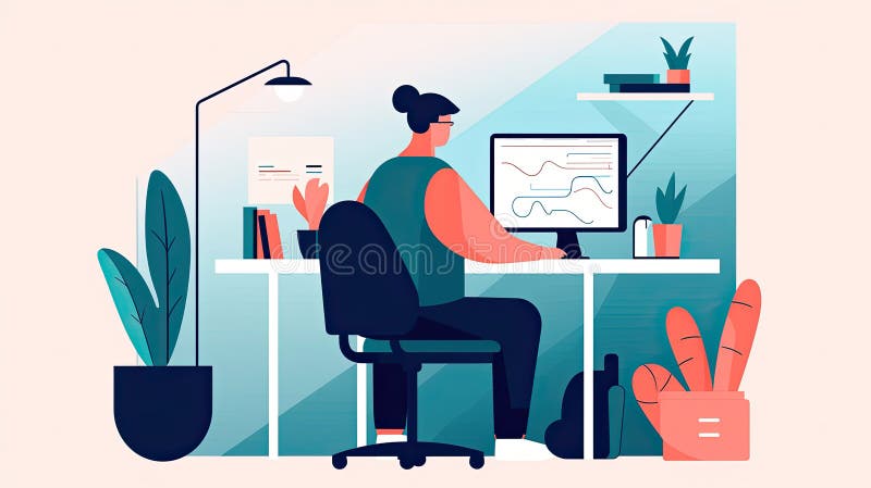 A Person Browsing Products on a Computer Device while Sitting at a Desk ...