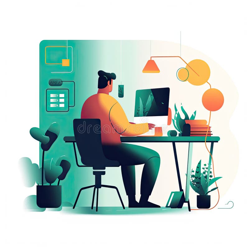 A Person Browsing Products on a Computer Device while Sitting at a Desk ...