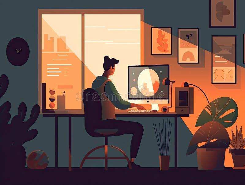 A Person Browsing Products on a Computer Device while Sitting at a Desk ...