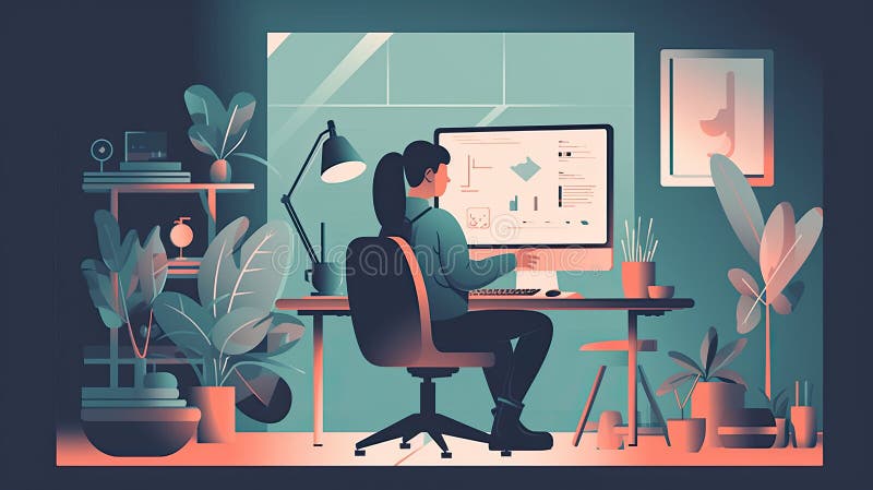 A Person Browsing Products on a Computer Device while Sitting at a Desk ...