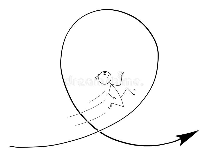 Person and Uncertainty, Unstable Situation, Vector Cartoon Stick Figure ... Person and Uncertainty, Unstable Situation, Vector Cartoon Stick Figure ...