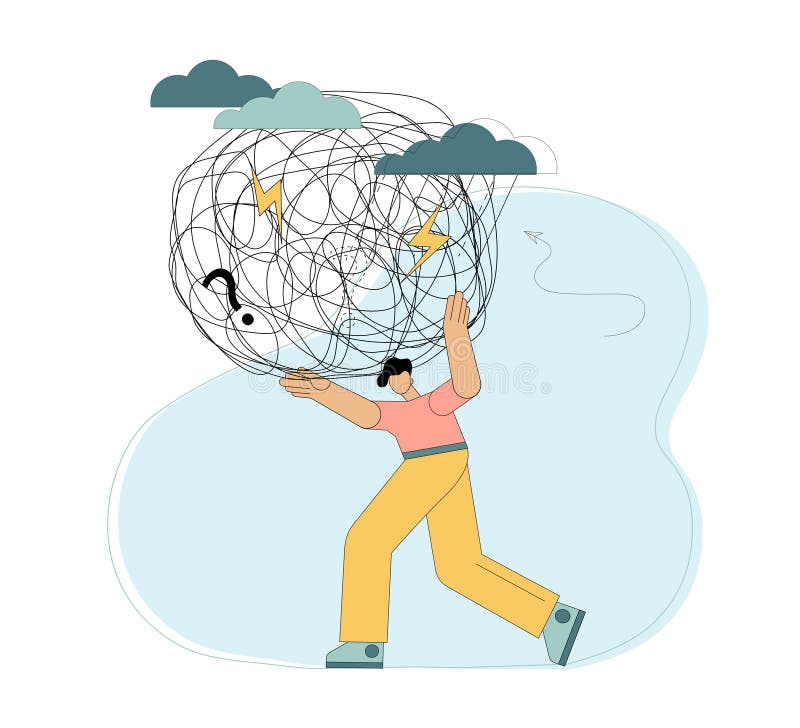 Heavy stress stock illustration. Illustration of burden - 30400962