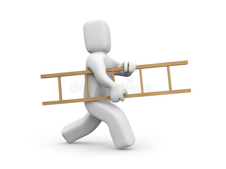 Person Carry Ladder Stock Illustrations – 163 Person Carry Ladder Stock ...