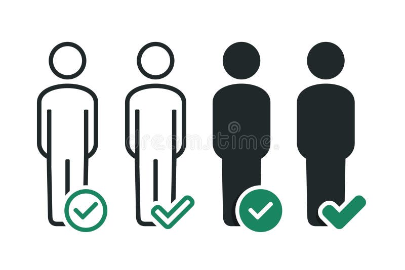 Person Checklist Icon. Vector Illustration Stock Vector - Illustration ...