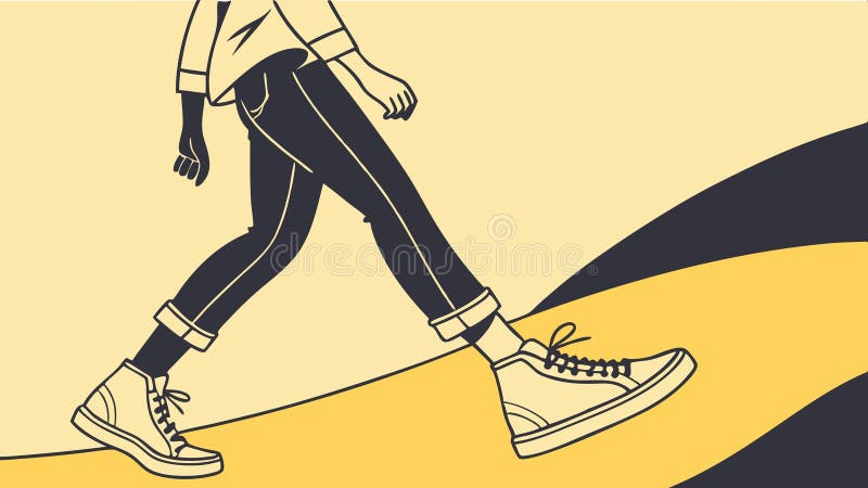 Person Climbing Mountain, Adventure and Challenge Concept Vector Design ...