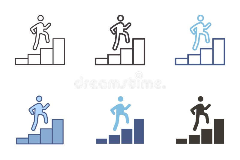 Climbing Stairs Graphic Stock Illustrations – 2,790 Climbing Stairs ...