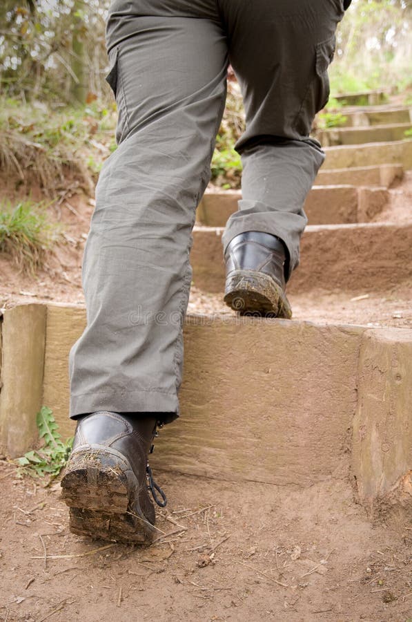 Person climbing steps stock image. Image of success, outdoor - 24250439