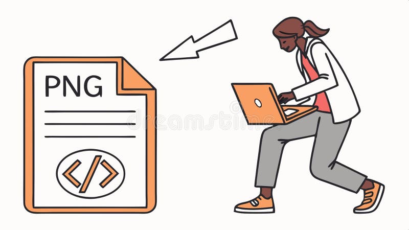 Person Coding On Laptop Representing Programming And Tech Vector Design Generative Ai Stock