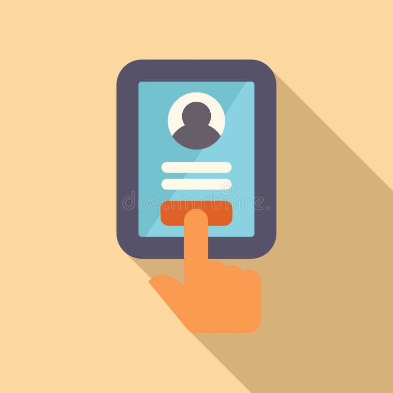 Person Completing Online Form on Tablet Computer with Finger Pressing ...