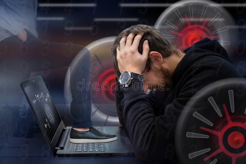 A Person with a Computer Thinks Over the Acceleration Formula. Global ...