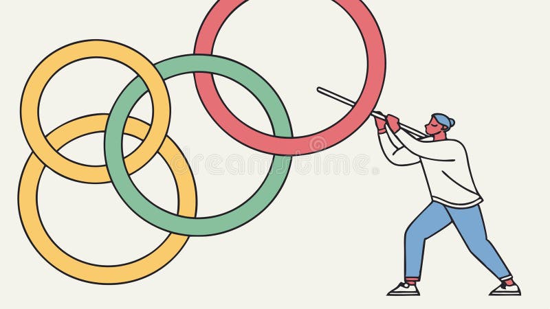 Person Connecting Abstract Rings for Teamwork and Problem Solving ...