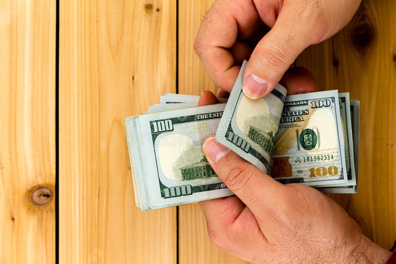 Person Counting Banknotes in Close Up View Stock Image - Image of ...