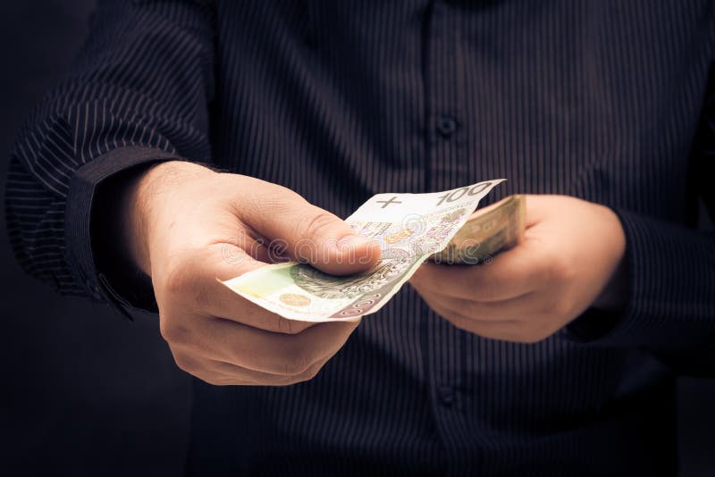 Person Counting Money stock image. Image of isolated, businessman - 4011341