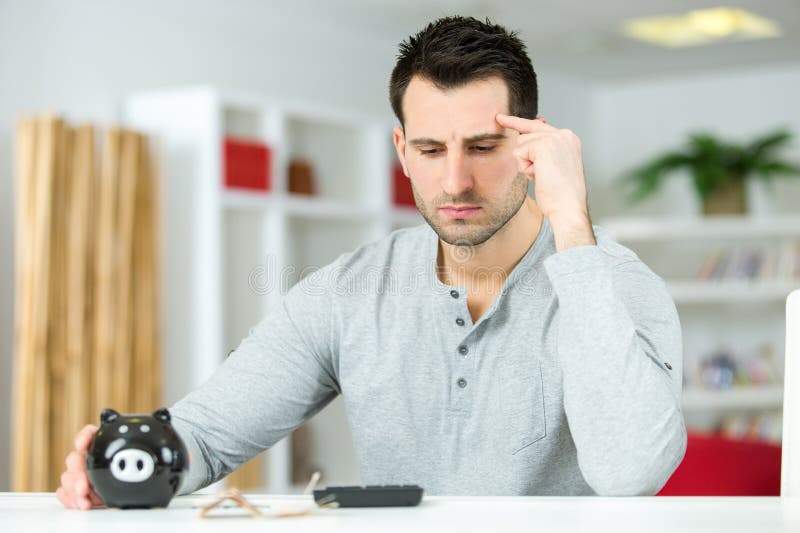 Person Counting Money Using Calculator Stock Image - Image of empty ...