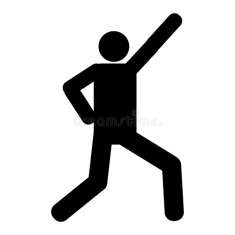 Person dancing icon stock vector. Illustration of music - 108114558