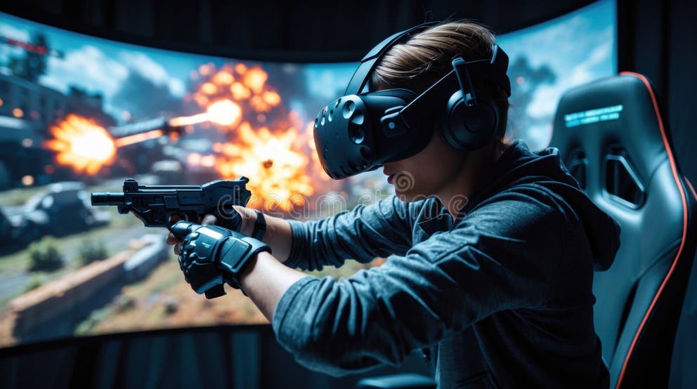 Immersive Virtual Reality Gaming Experience with Interactive Controller ...