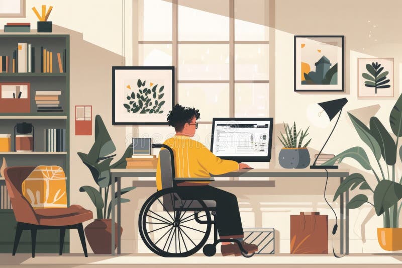 Empowered Techno-Inclusion stock illustration. Illustration of ...