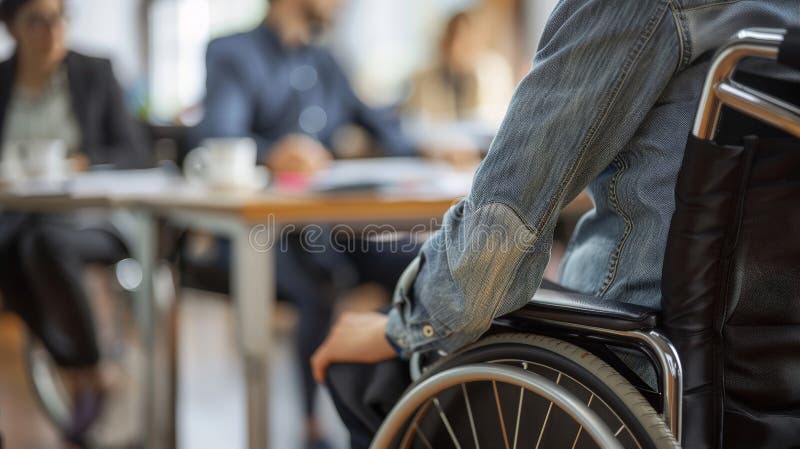 A Person with a Disability Using a Laptop with Assistive Technology ...