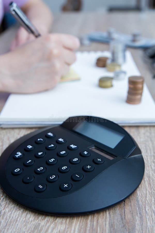 Calculator stock photo. Image of number, finance, desk - 189908328