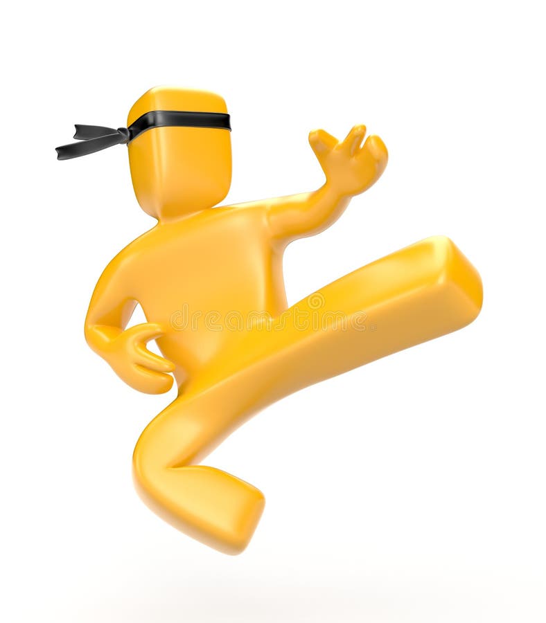 Person doing a kick stock illustration. Illustration of fighting - 31895919