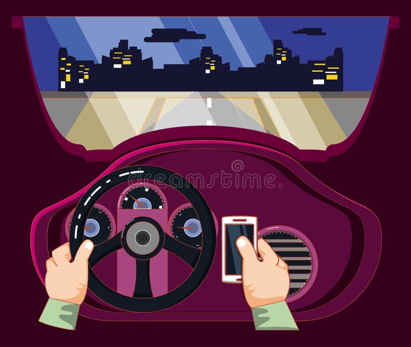 Man Driver Car Avatar Character Stock Vector - Illustration of outdoors ...