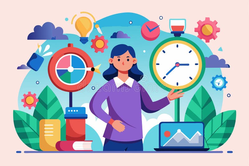 A Person Engages with Clocks and Tools Symbolizing the Importance of ...