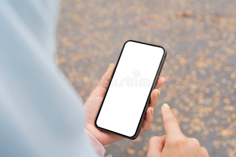 User Interaction with Smartphone Interface Urban Setting Digital ...