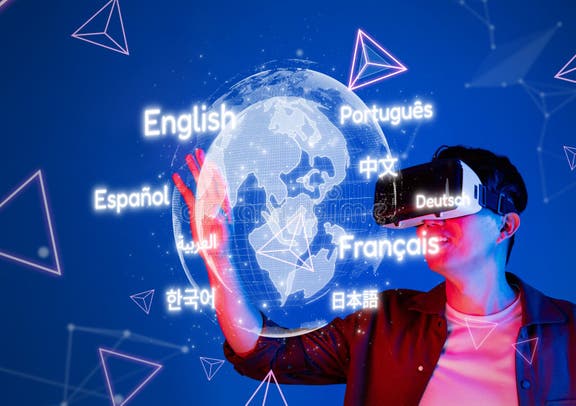 A Person Engaging with Virtual Reality Technology, Exploring Global ...
