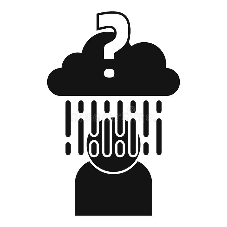 Person Experiencing Information Overload with Raining Data and Question ...