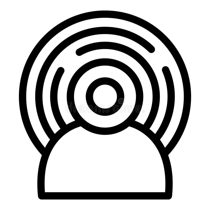 Person Experiencing Migraine Headache with Waves Radiating from Head ...