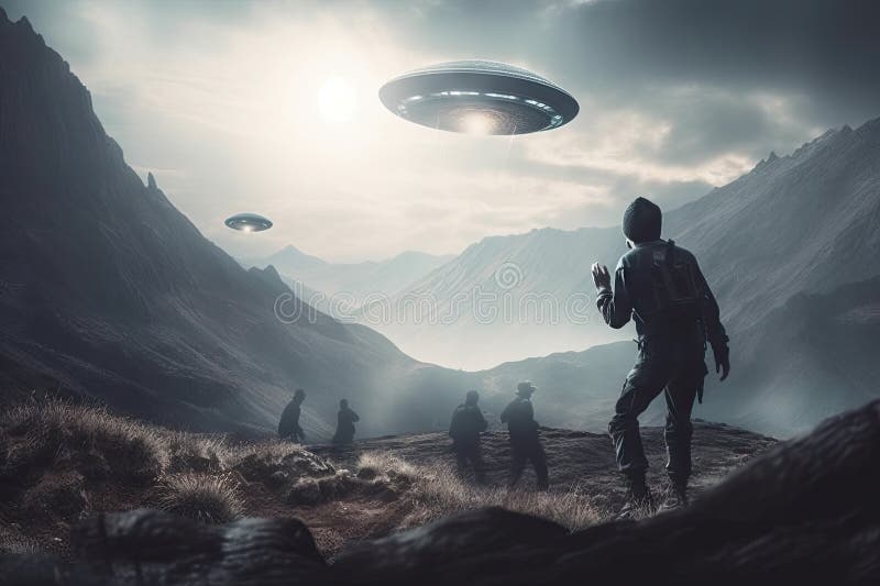 Person, Exploring Alien World and Discovering Unknown Alien Lifeforms ...