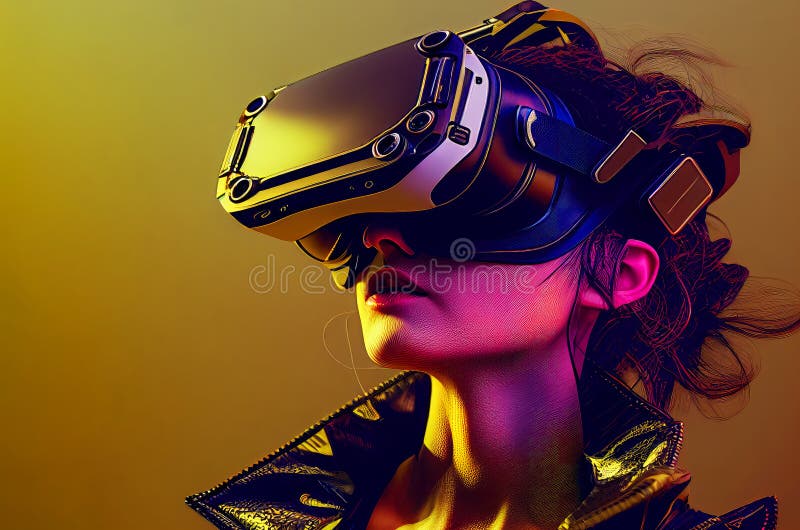 Person is Exploring Augmented Reality with VR Googles Stock ... Person is Exploring Augmented Reality with VR Googles Stock ...