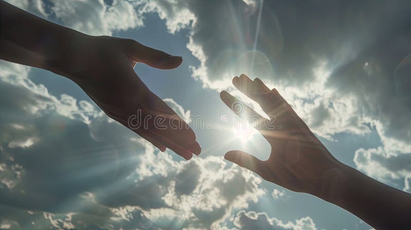 A Person Extending a Helping Hand To Another Stock Illustration ...