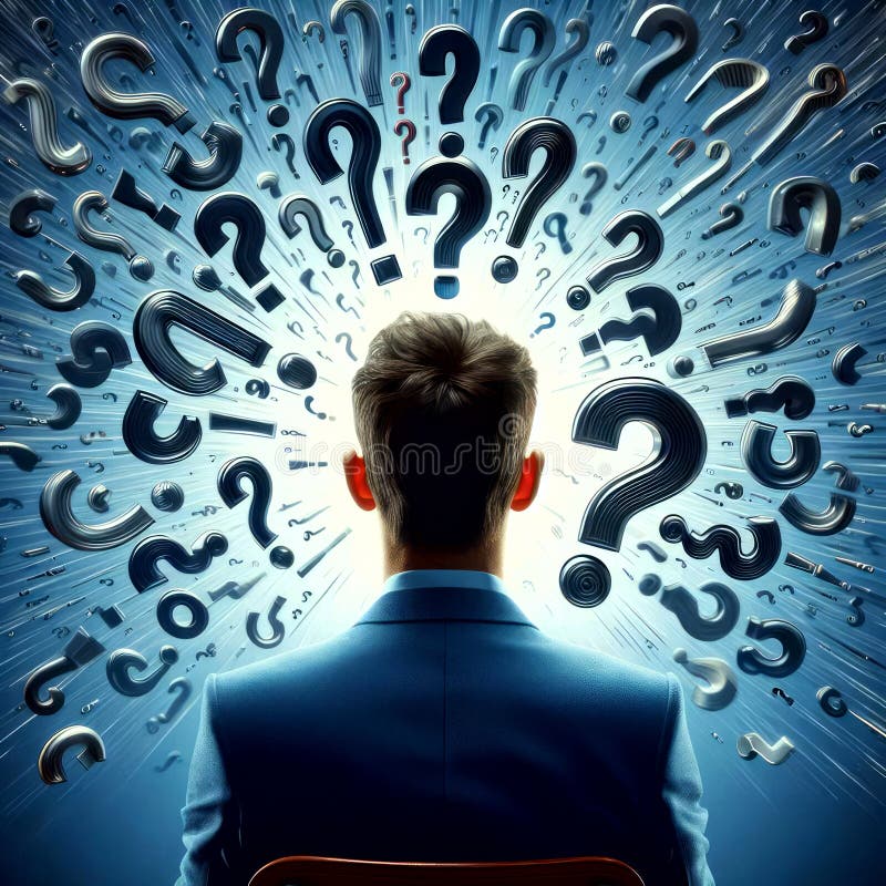 Person Facing Difficult Decisions Stock Illustration - Illustration of ...