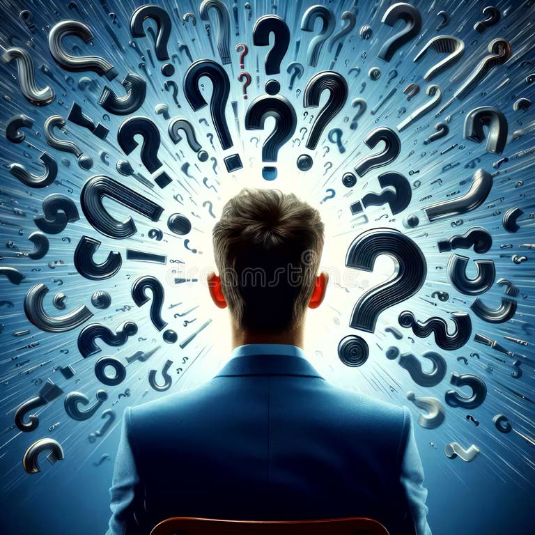 Person Facing Difficult Decisions Stock Illustration - Illustration of ...