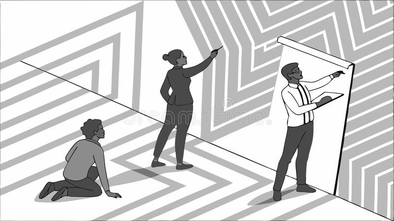 Person Falling Abstract Illustration Challenge Difficulty Concept ...