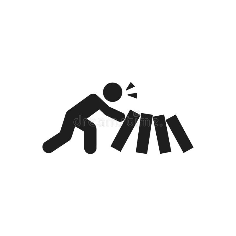 Person Falling Icon stock vector. Illustration of action - 361856742