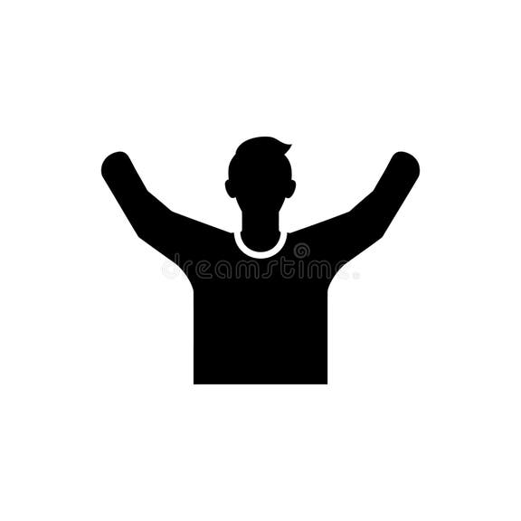 A Person Feels Supported Icon Stock Vector - Illustration of helped ...