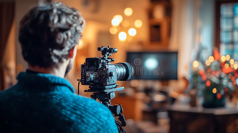 Person Filming Camera Bright Room Stock Photos - Free & Royalty-Free ...