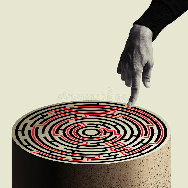 Solving Complex Problems. Concept. Stock Image - Image of labyrinth ...