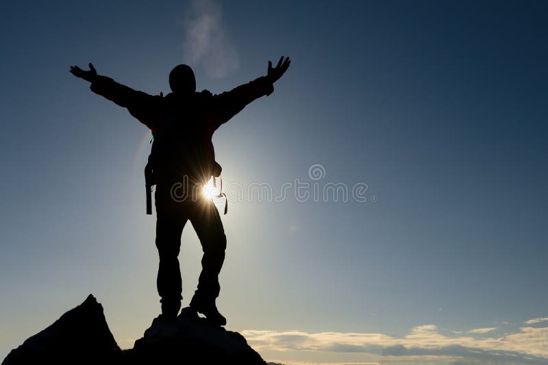 A Person with a Focus on Success, Career, Mission and Vision Stock ...