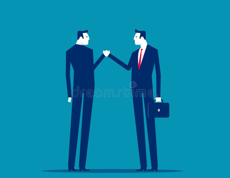 Person Friendly Handshake. Vector Illustration Concept Stock Vector ...