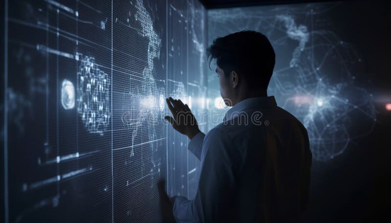 Person in Front of Background Person in Front of a Screen Person in ...