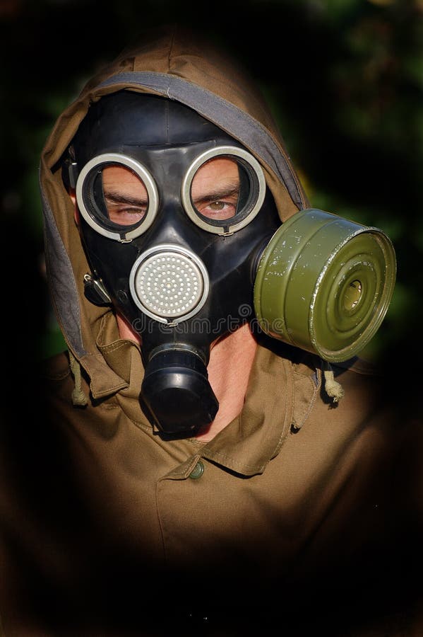 Person in gas mask stock image. Image of pollution, biochemical - 10336509