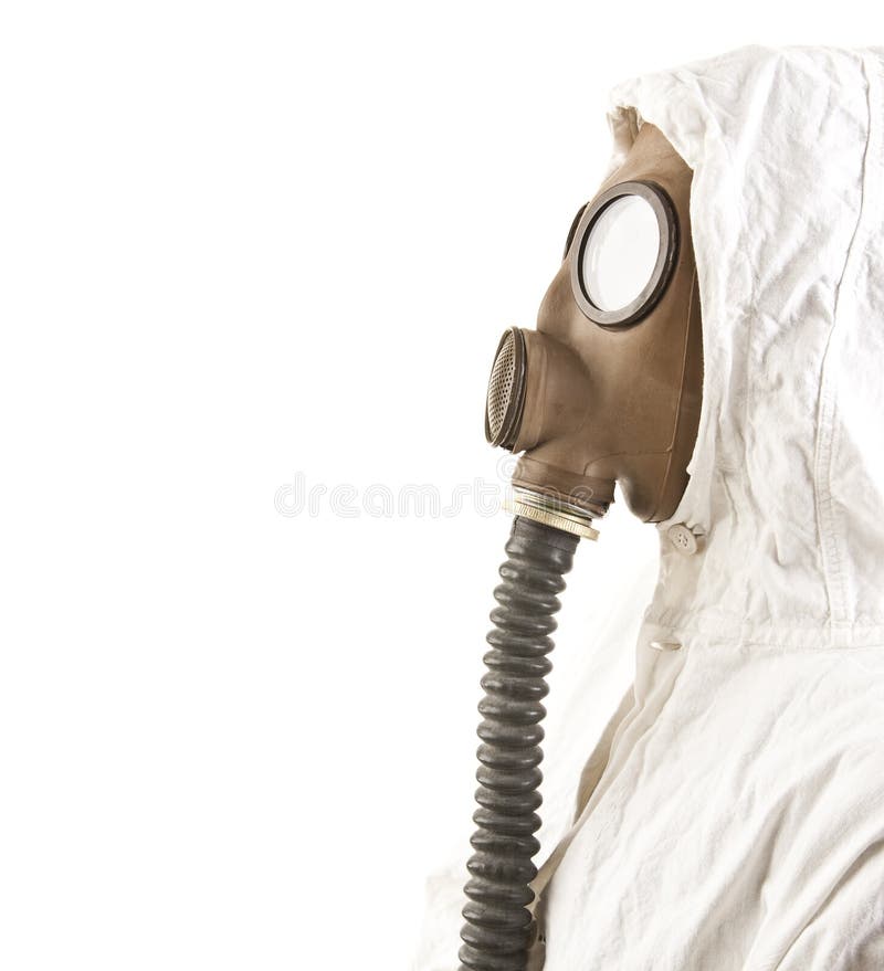 Person in gas mask stock image. Image of safe, chemical - 4366985