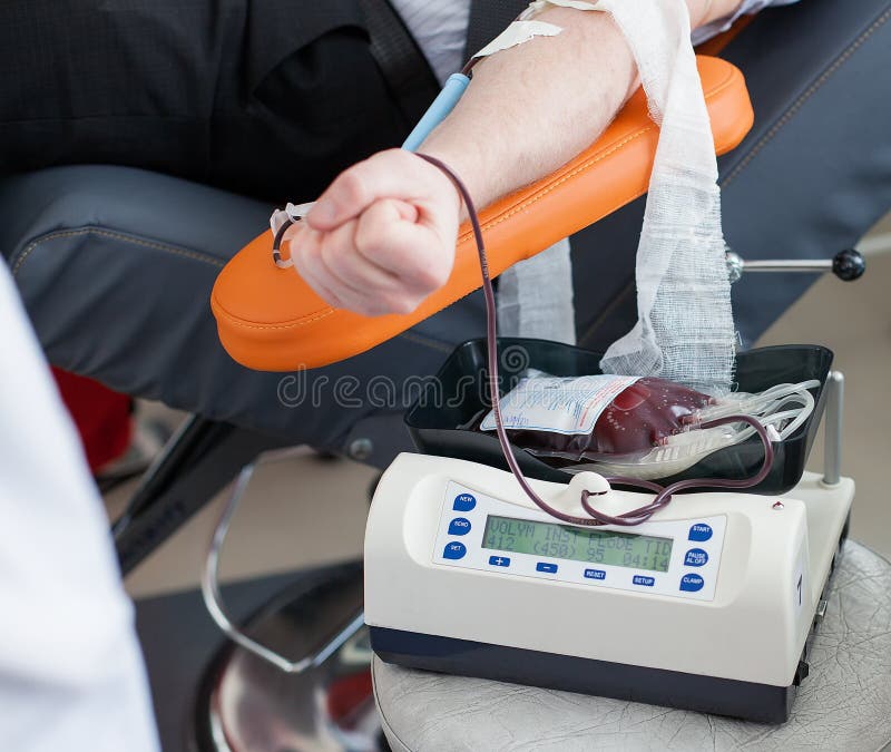 Person Giving Blood and Plasma Stock Photo - Image of healthy, collects ...