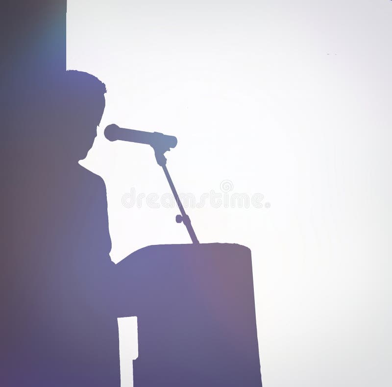 Person Giving Public Speech Stock Photo - Image of public, anecdote ...