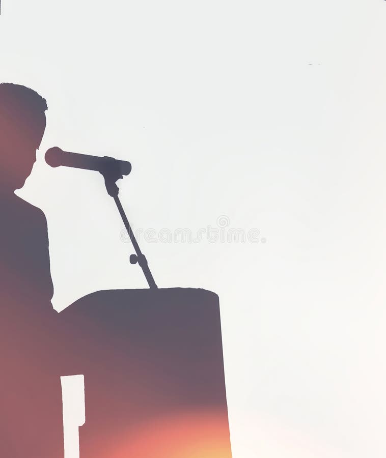 Person Giving Public Speech Stock Photo - Image of university, people ...